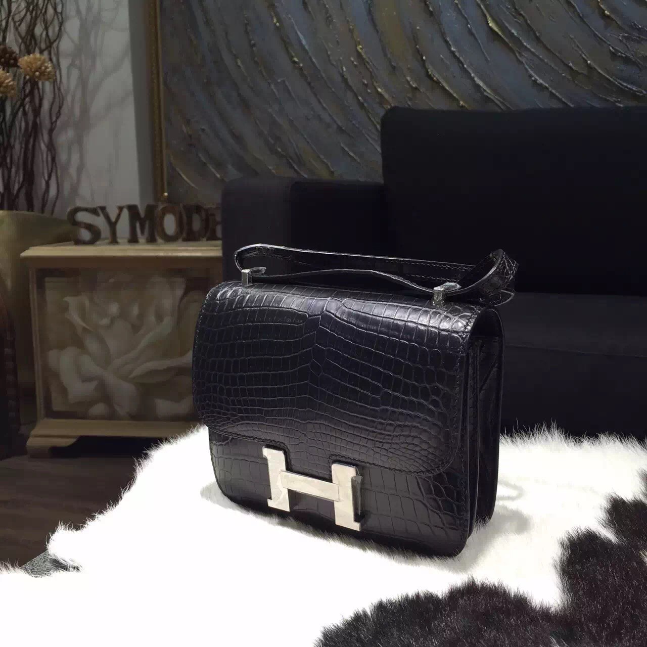 Hermes Constance 18cm Matte Alligator Crocodile Original Leather Fully ...